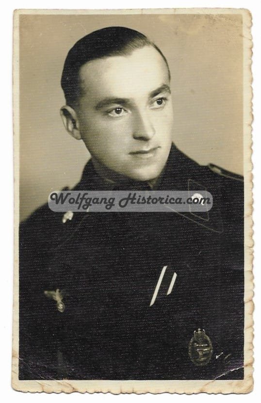 Panzer Soldier wearing the Panzerkampfabzeichen - Wolfgang Historica