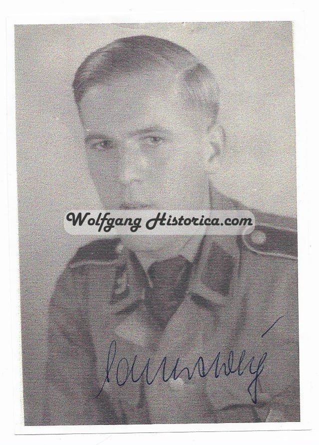 Unknown Veteran of the Waffen-SS – Postwar Signature - Wolfgang Historica
