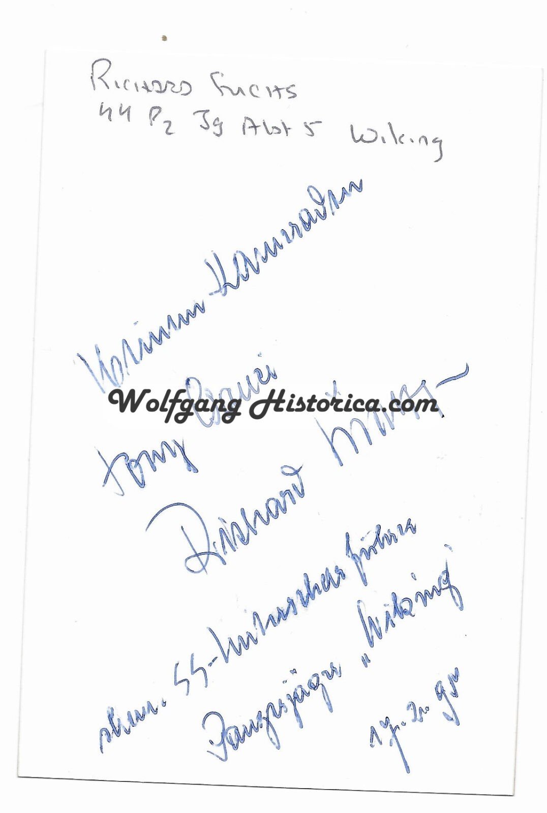 Richard Fuchs – 5. SS-Panzer-Division “Wiking” – Wolfgang Historica