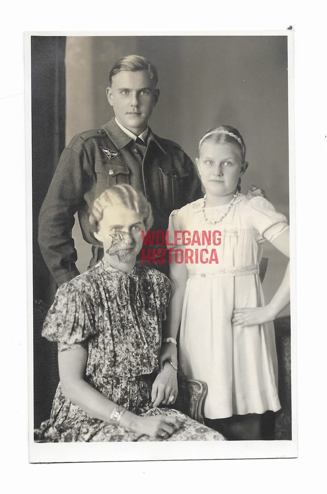 Luftwaffe Flakhelfer Portrait – Wolfgang Historica