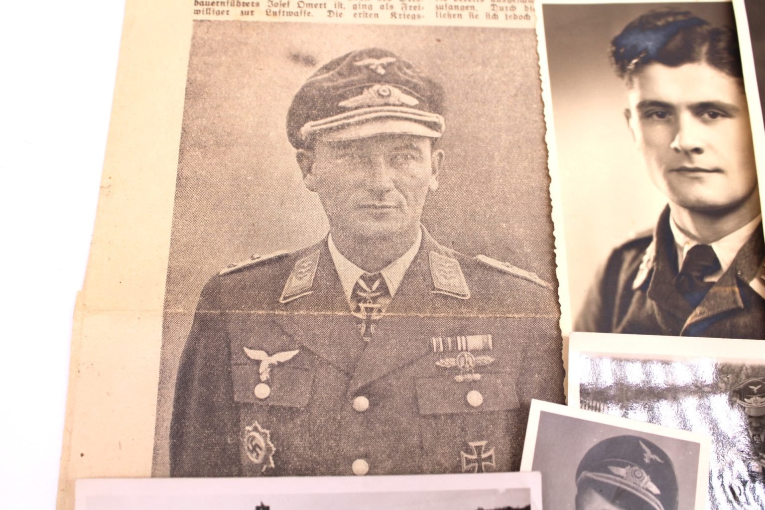 Photographs of Luftwaffe Ace Emil Omert – Wolfgang Historica