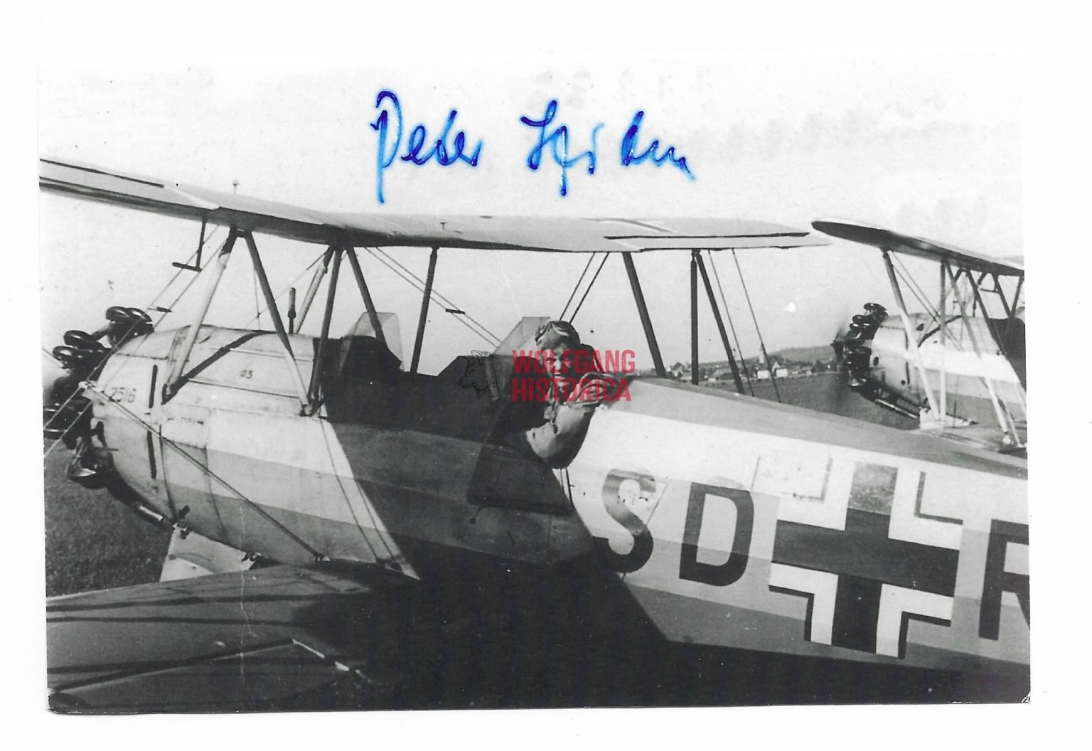 Signature of Peter Spoden - Nachtjagdgeschwader 6