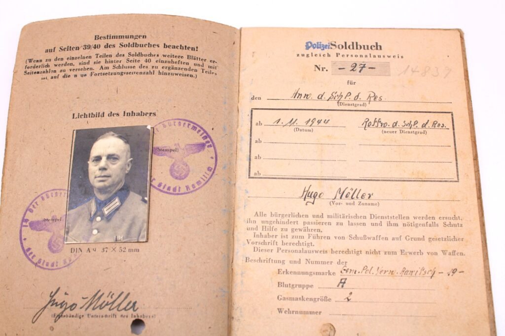 Polizei Soldbuch – Ortspolizeibehörde Rawitsch (’44-’45) – Wolfgang ...
