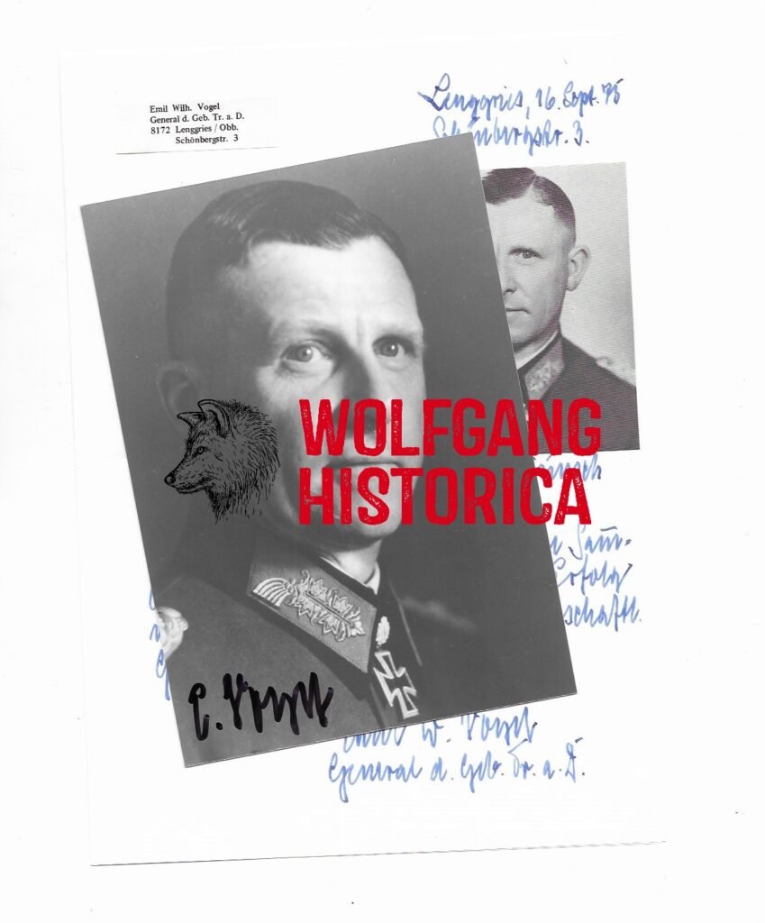 Emil Vogel – 101. Jäger-Division (Eichenlaub) – Wolfgang Historica