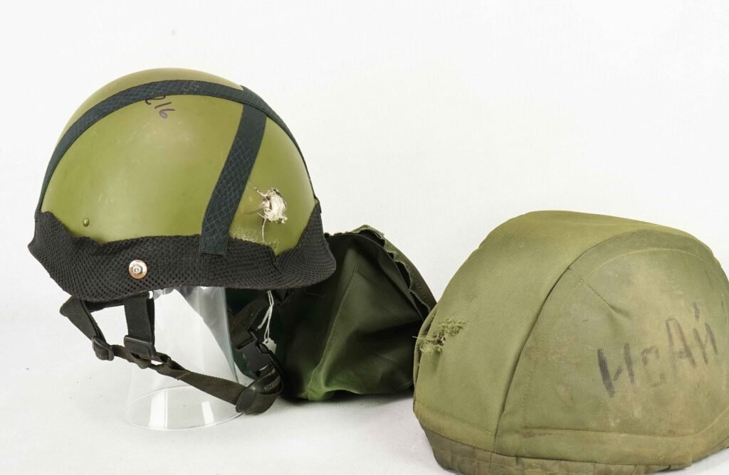 Russian Kolpak 20 Helmet from the Russo-Ukraine War (Shot through, from Bakhmut) – Wolfgang ...