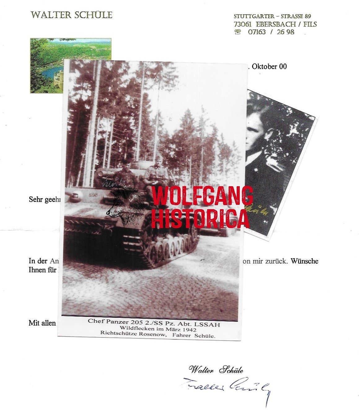 Walter Schüle – SS-Panzer-Regiment 1 “LSSAH” - Wolfgang Historica