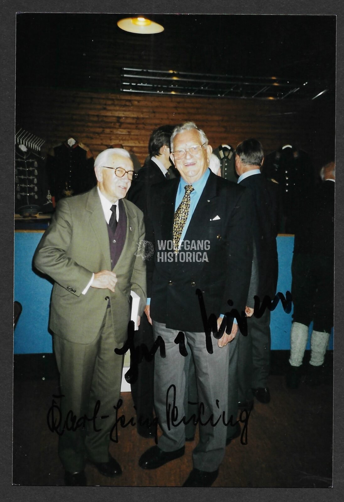 DOUBLE SIGNED: Johannes Scherg & Heinz Jürgens (RKT 4. SS-Polizei ...