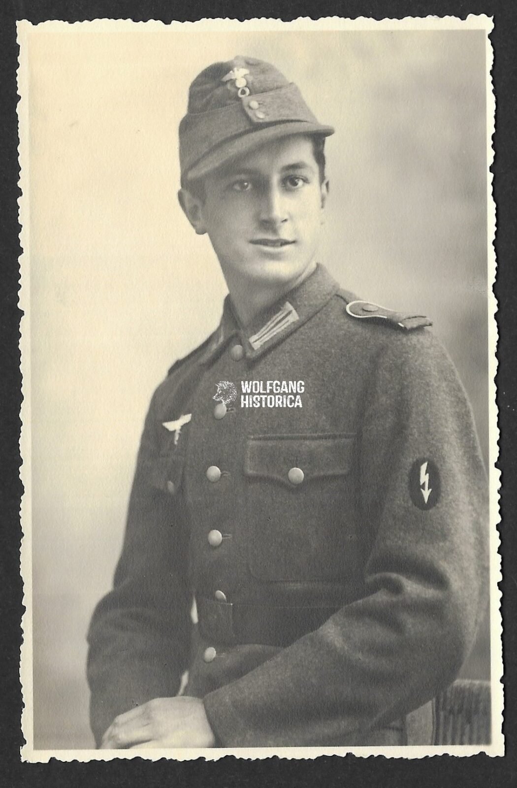Studioportrait Wehrmacht Soldier Funker – Wolfgang Historica